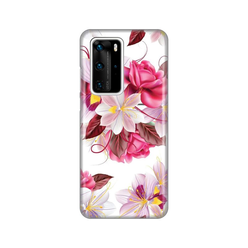 Maskica Silikonska Print za Huawei P40 Pro Flowers Bouquet