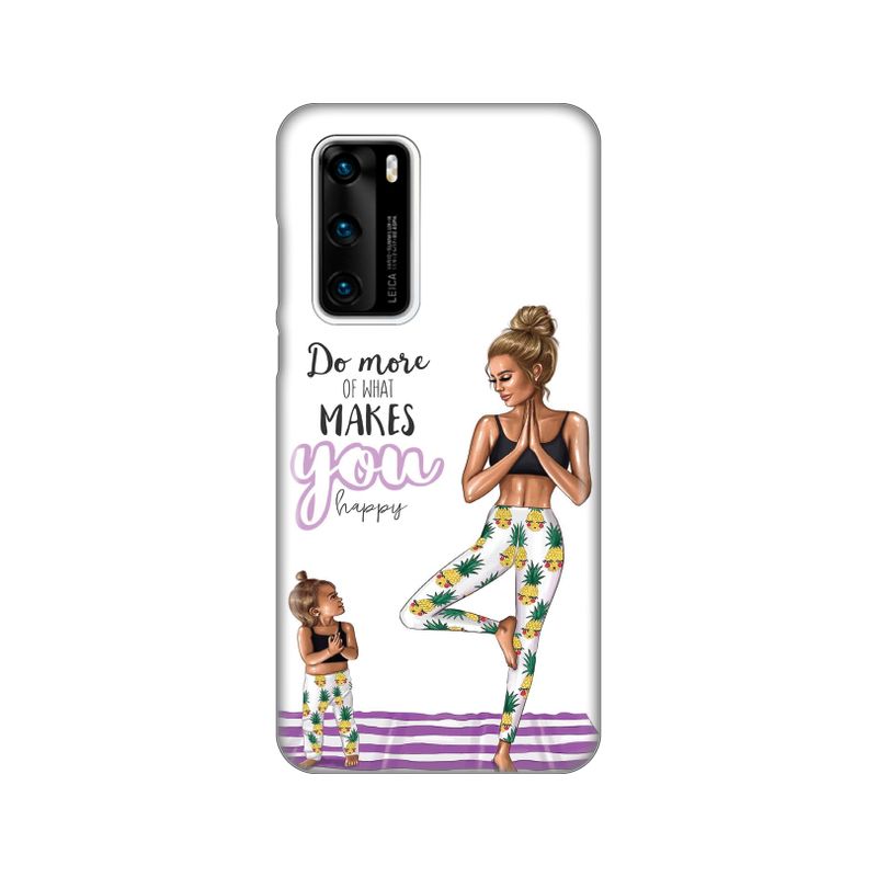 Maskica Silikonska Print za Huawei P40 Mama Yoga