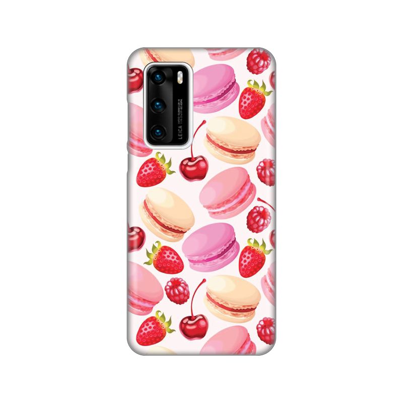 Maskica Silikonska Print za Huawei P40 Macaroons And Fruits