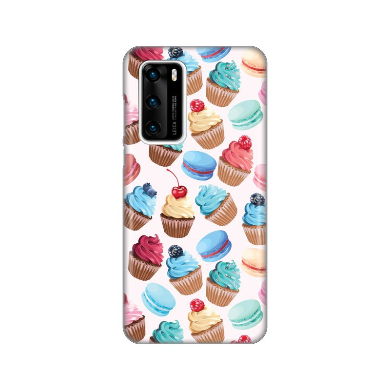 Maskica Silikonska Print za Huawei P40 Fruity Cupcakes