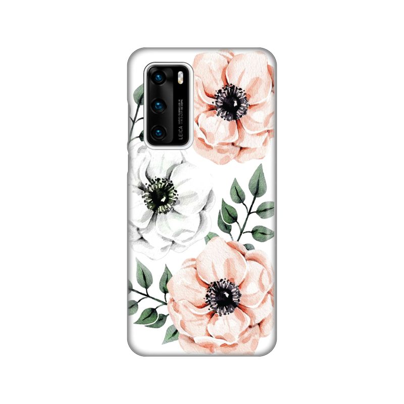 Maskica Silikonska Print za Huawei P40 Flower Art