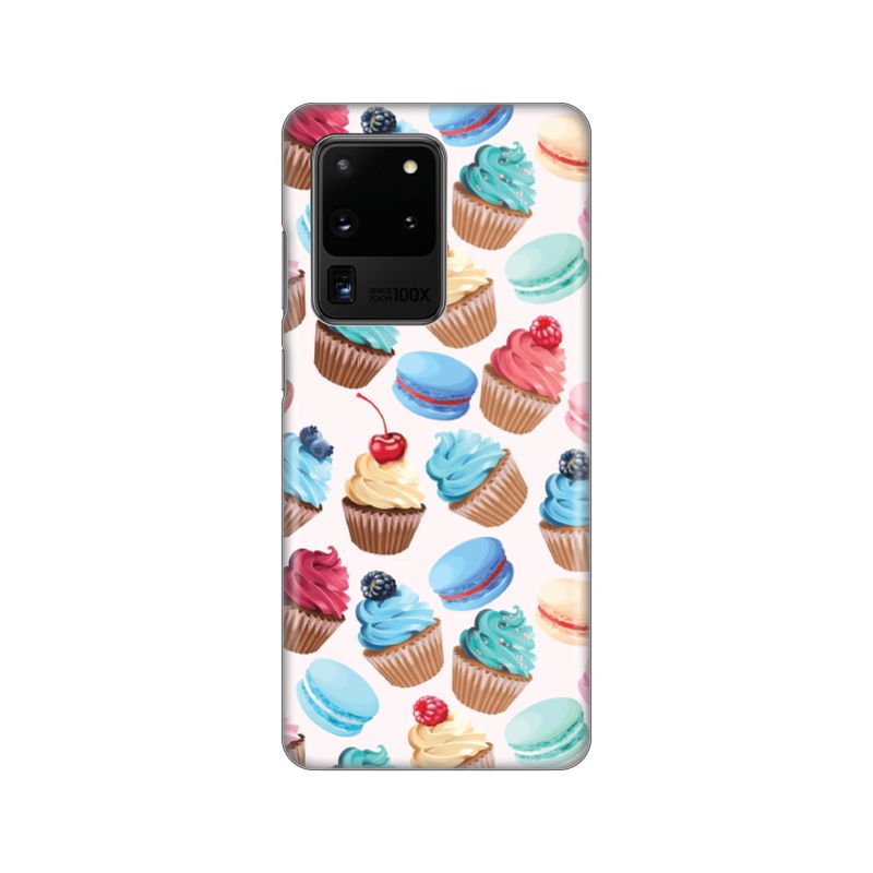 Maskica Silikonska Print za Samsung G988F Galaxy S20 Ultra Fruity Cupcakes