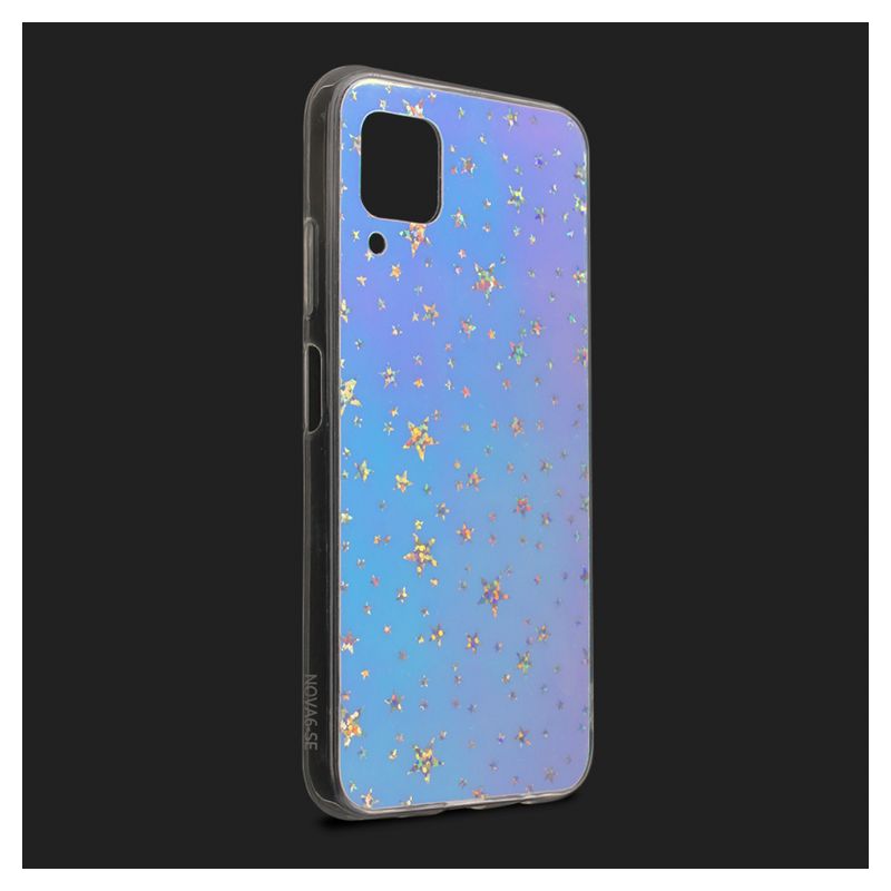 Maskica Pattern Star za Huawei P40 Lite/Nova 6 SE plava