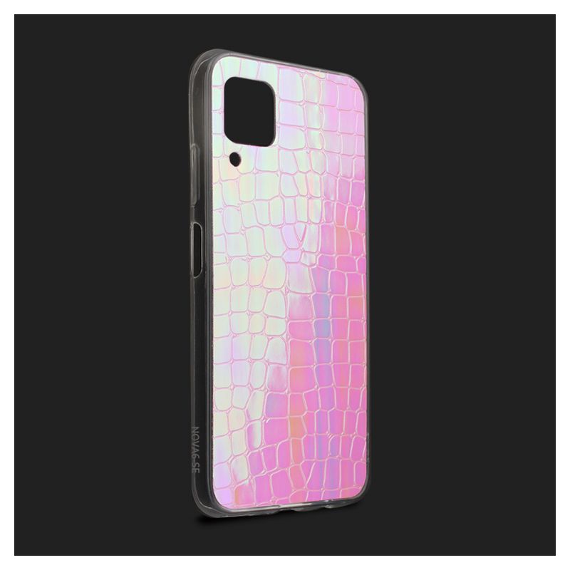 Maskica Pattern Square za Huawei P40 Lite/Nova 6 SE pink