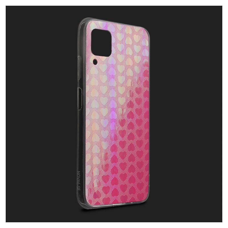 Maskica Pattern Heart za Huawei P40 Lite/Nova 6 SE pink