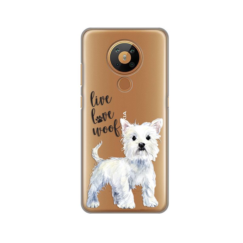 Maskica Silikonska Print Skin za Nokia 5.3 Live Love Woof