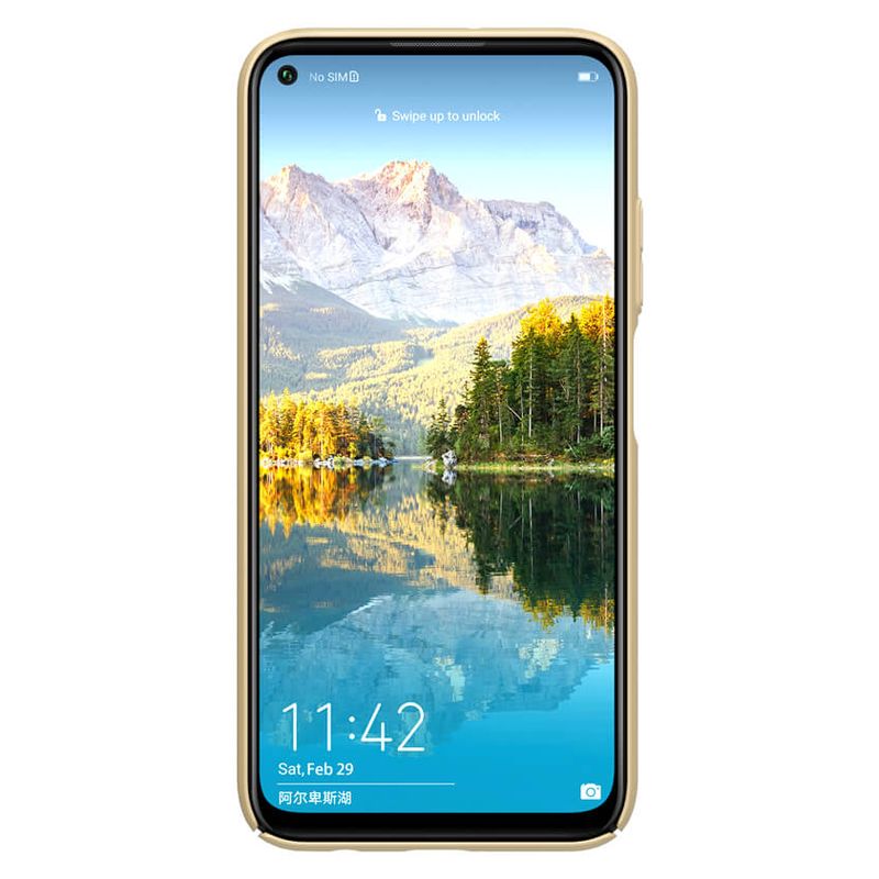 Maskica Nillkin Scrub za Huawei P40 Lite/Nova 6 SE zlatna