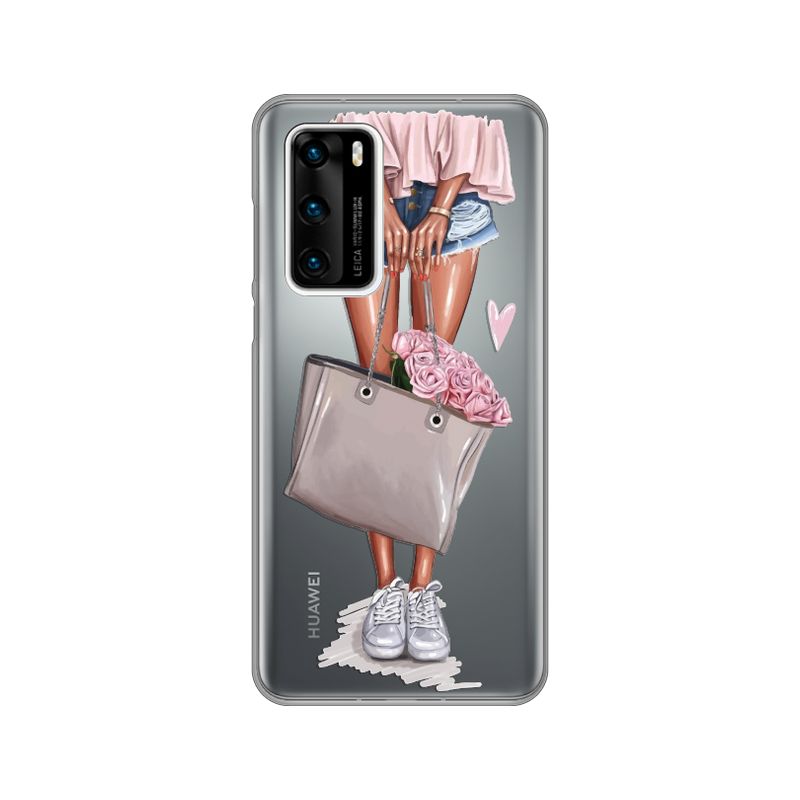 Maskica Silikonska Print Skin za Huawei P40 Shopping Girl