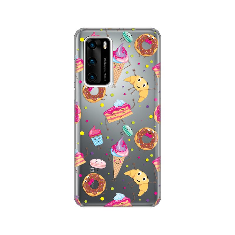 Maskica Silikonska Print Skin za Huawei P40 Cute Sweets