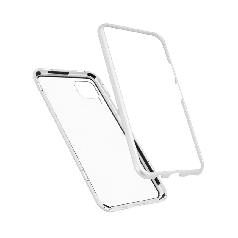 Maskica Magnetic za Huawei P40 Lite/Nova 6 SE srebrna