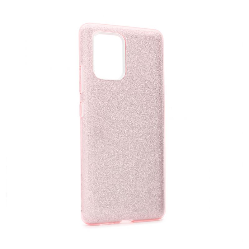 Maskica Crystal Dust za Samsung A915F Galaxy A91/S10 Lite roze