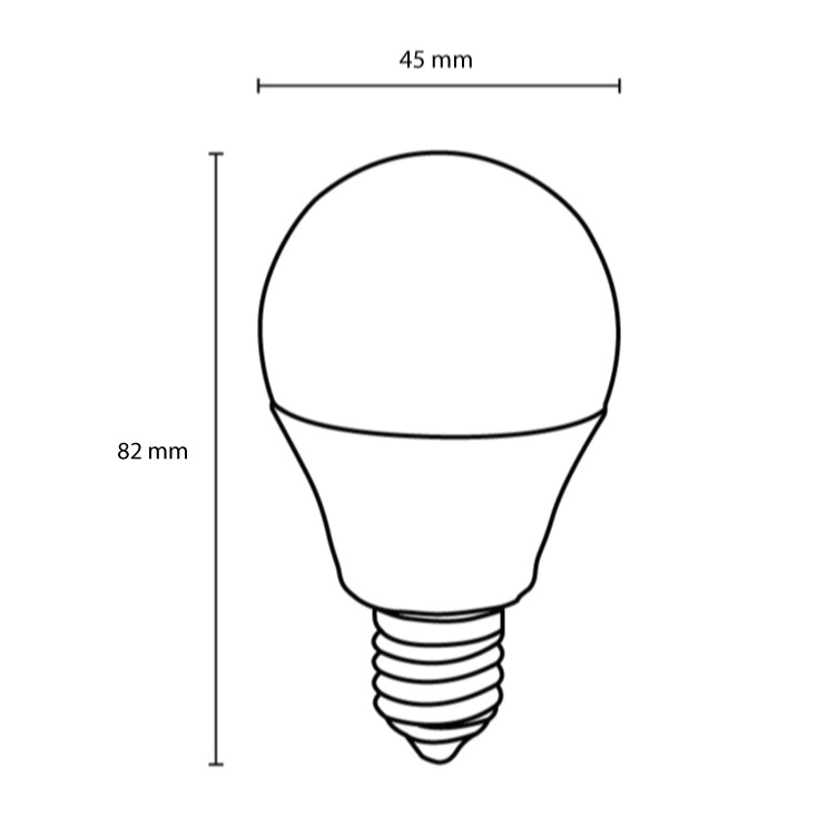 LED sijalica lopta dnevno svetlo 5.5W