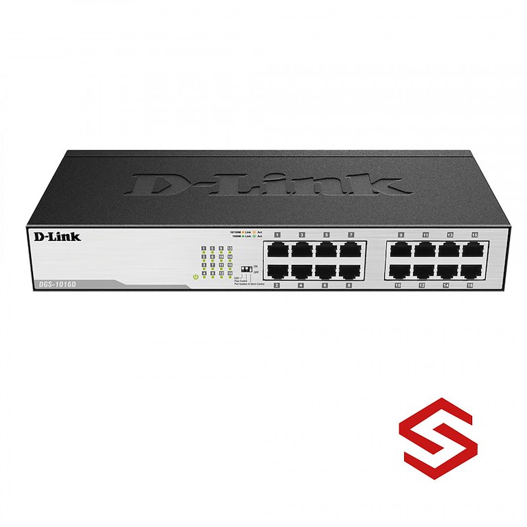 D-LINK Gigabitni SOHO switchDGS-1016D 16 portova