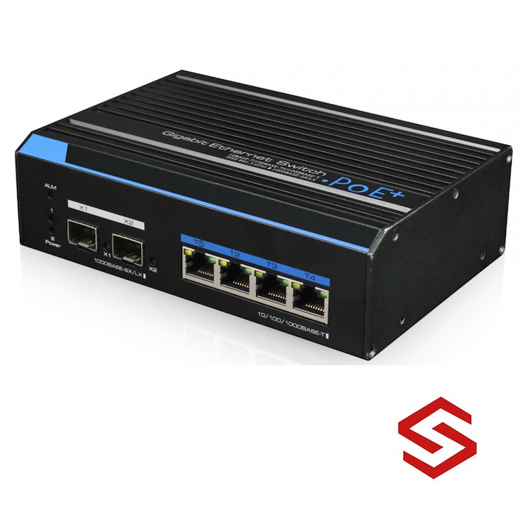 Ansec Industrijski 4-Portni Gigabitni PoE Switch