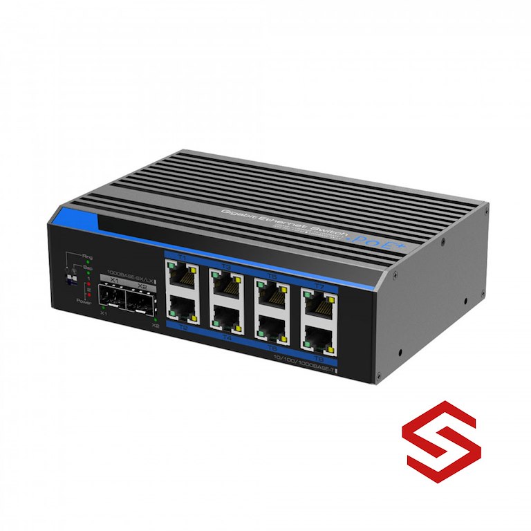 Ansec 8-Portni upravljivi Gigabitni PoE Switch