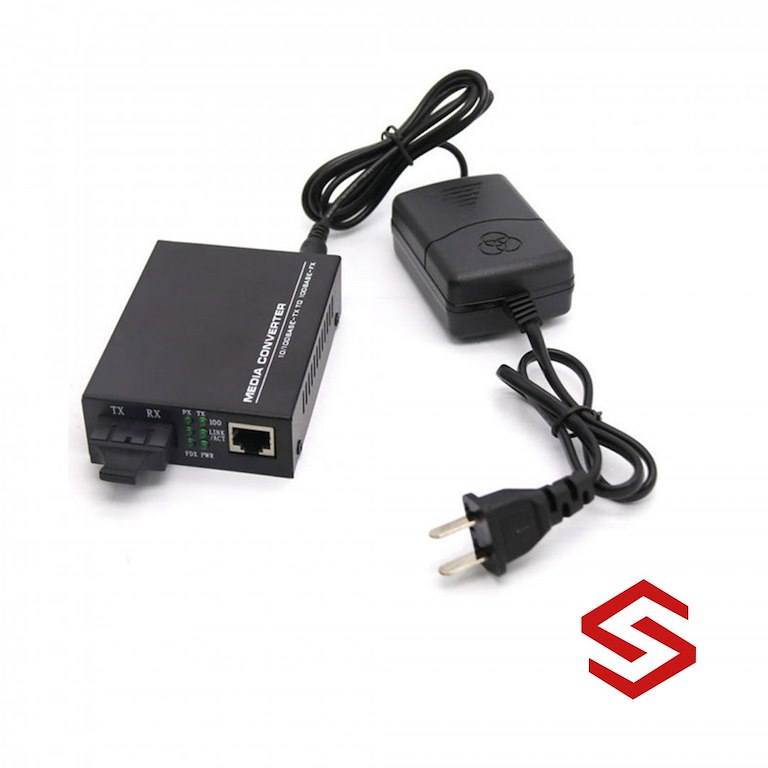 Ansec MEDIA CONVERTER, Dual Fiber,10/100/1000MBPS,SM,LC