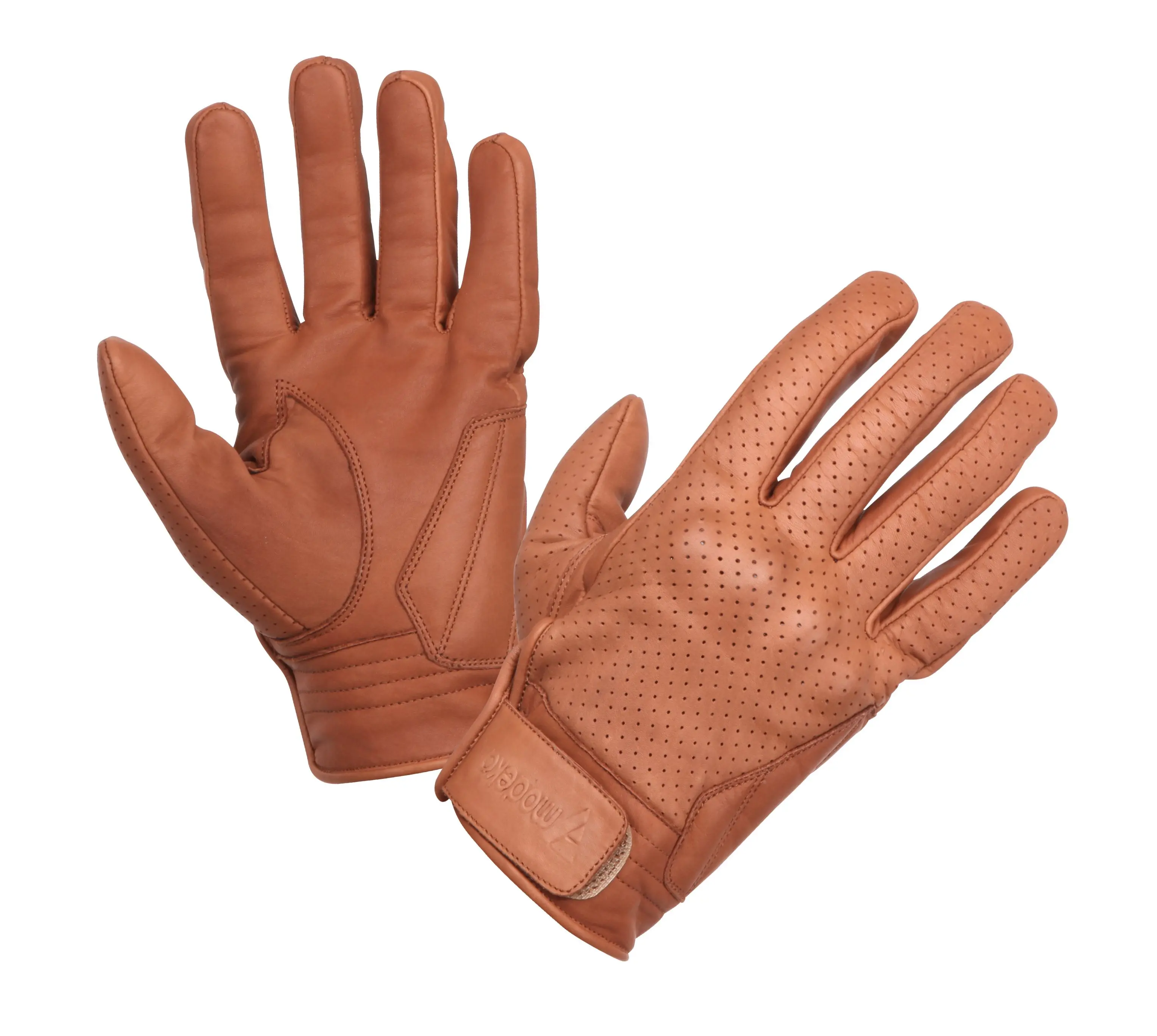Modeka Hot Classic braon kožne rukavice