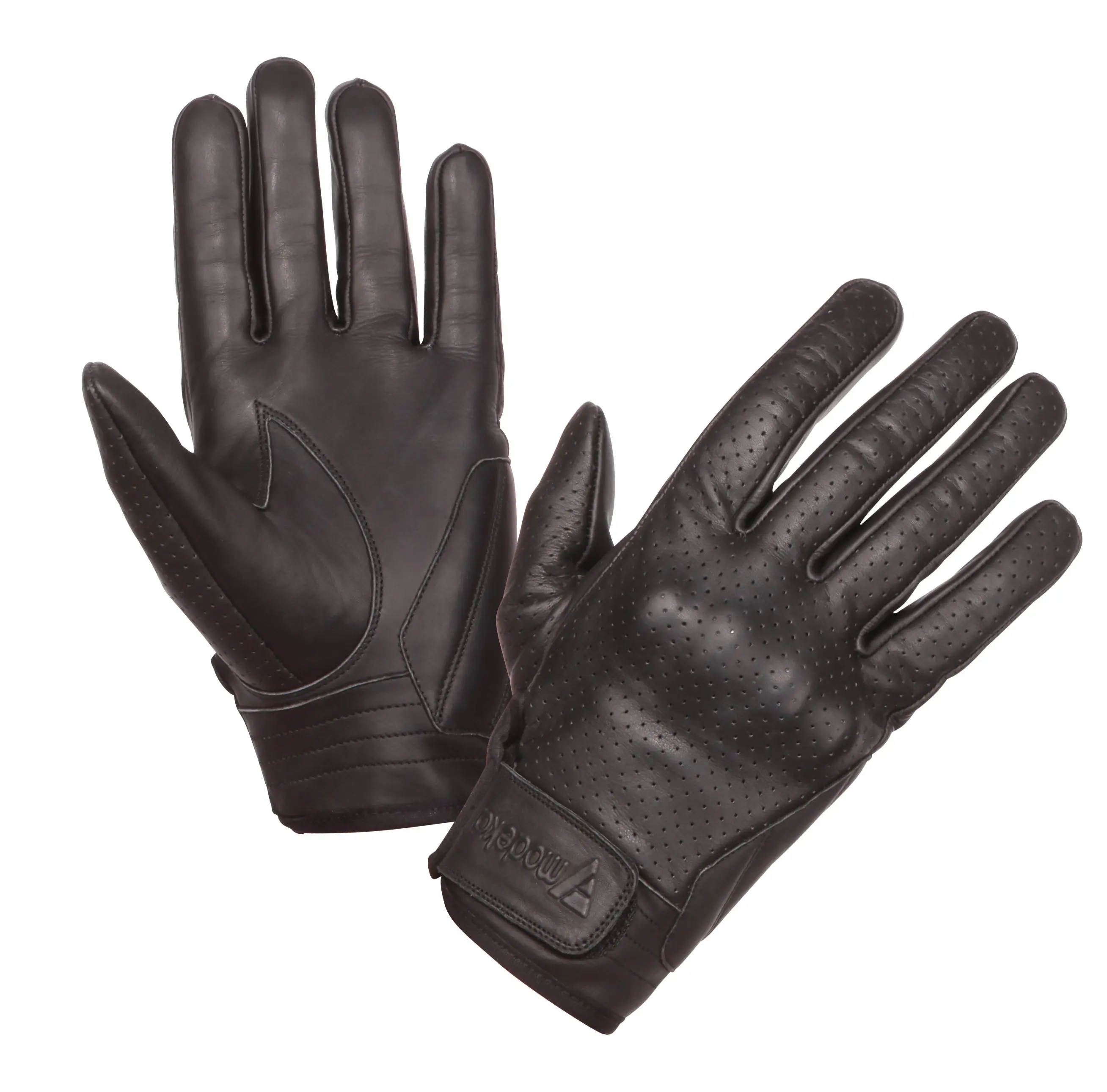 Modeka Hot Classic crne kožne rukavice