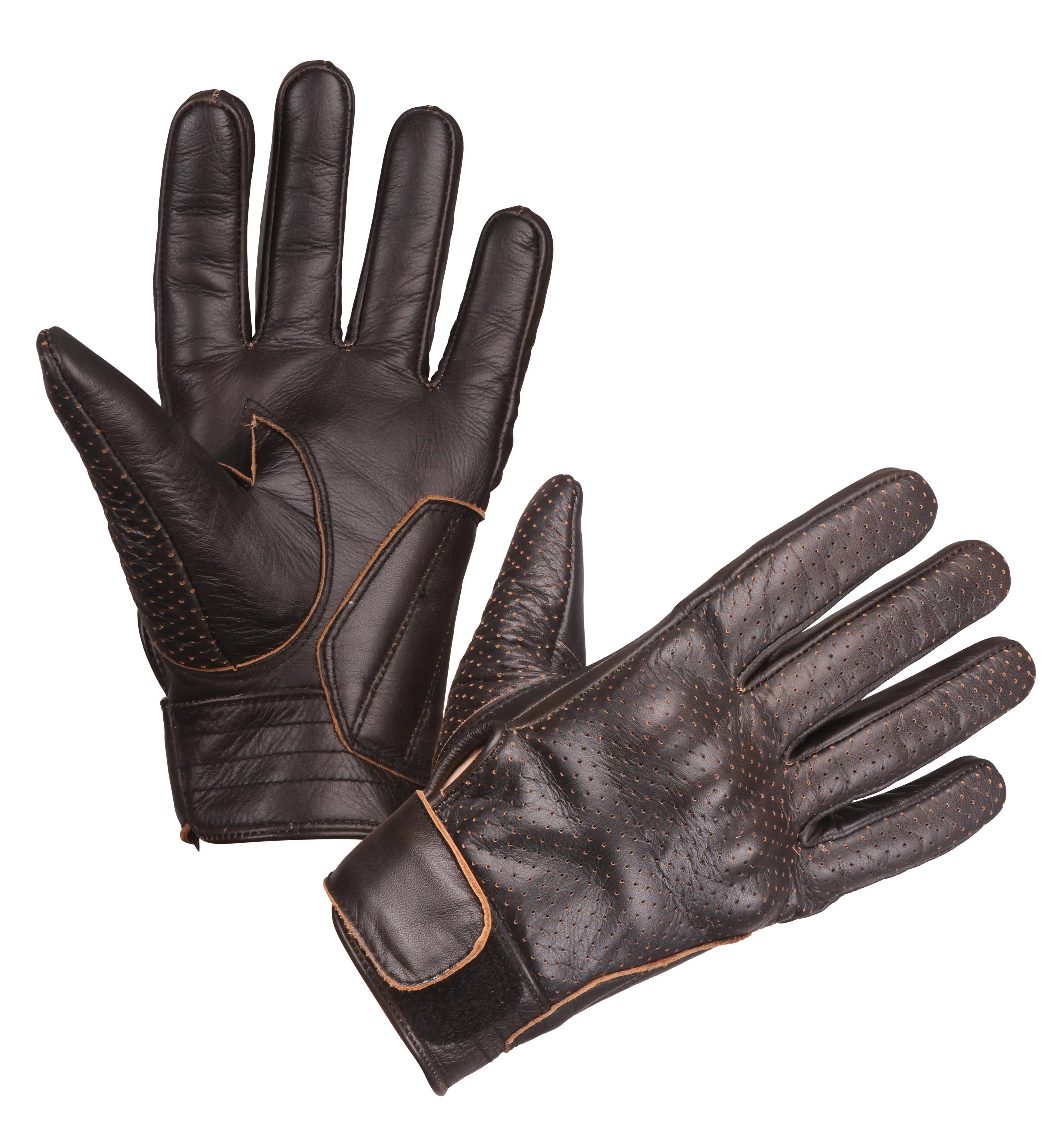 Modeka Hot Classic tamne braon kožne rukavice