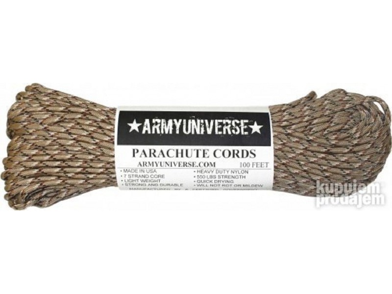 Paracord kanap DESERT CAMO (10m)