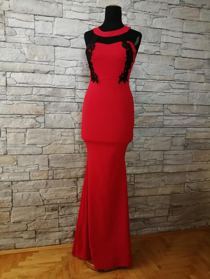 haljina crveno crna