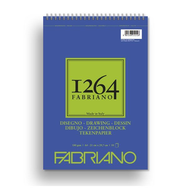 Fabriano BLOK DRAWING SPIRALA GORE A4 50L 180g (NATURAL GRAIN) 1264 FABRI