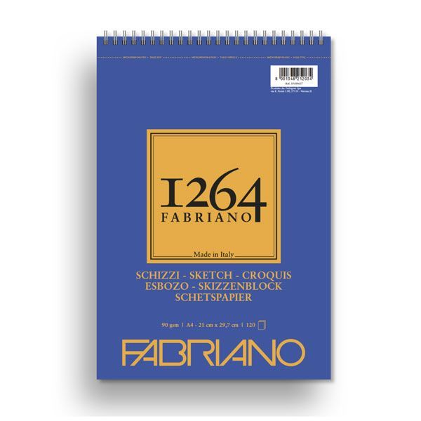 Fabriano BLOK SKETCHES SPIRALA GORE A4 120L 90g (NATURAL GRAIN) 1264 FABR