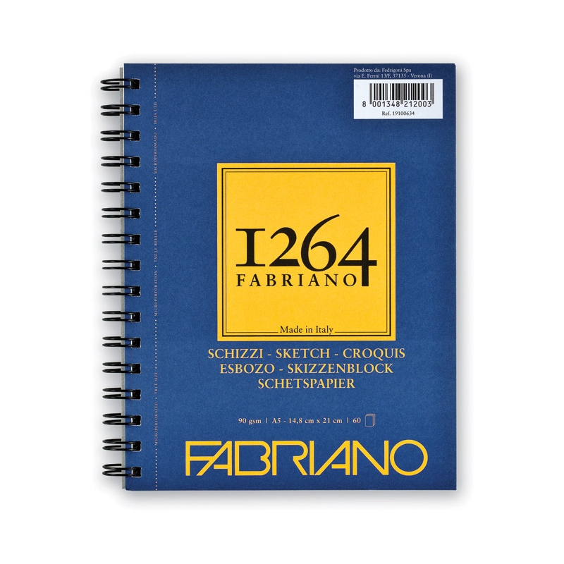 Blok Sketches spirala A5 60L 90g (natural grain) 1264 Fabriano 19100634