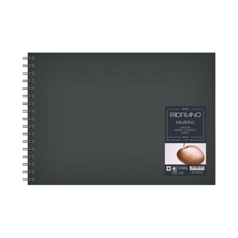 BLOK DRAWING BOOK SPIRALA 21X14,8CM 60L 160G FABRIANO 43211421