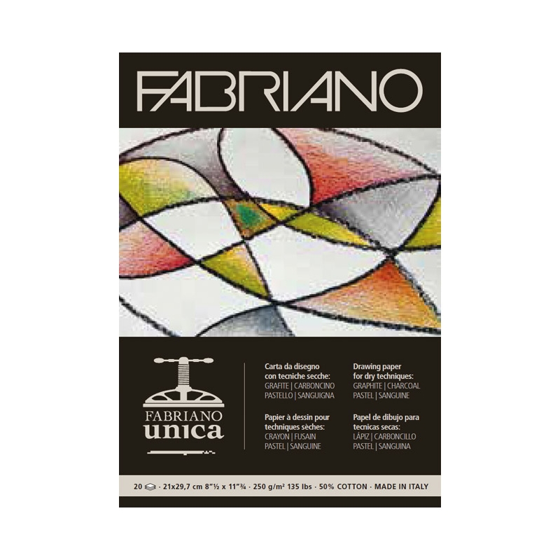 Blok Unica Pad 21x29,7cm 20L 250g Fabriano 19100383