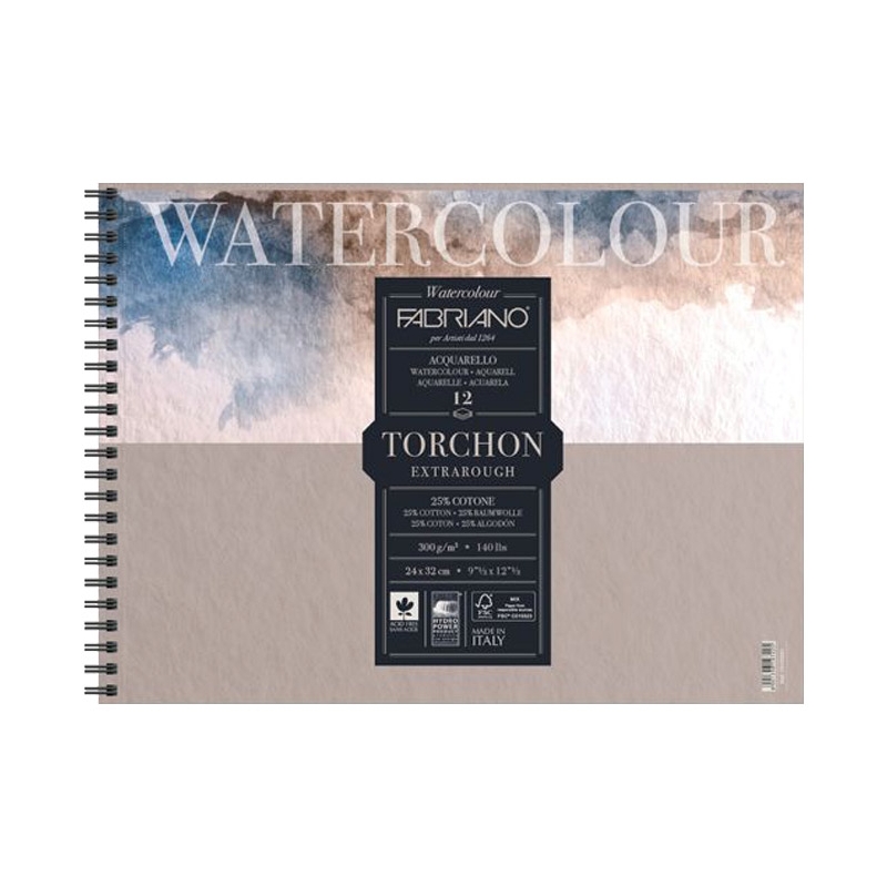 Blok Watercolour Studio Torchon 24x32cm 12L 300g Fabriano 19100281