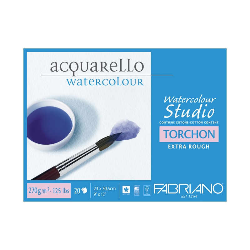 Blok Watercolour Studio Torchon 23x30,5cm 20L 300g Fabriano 19100276