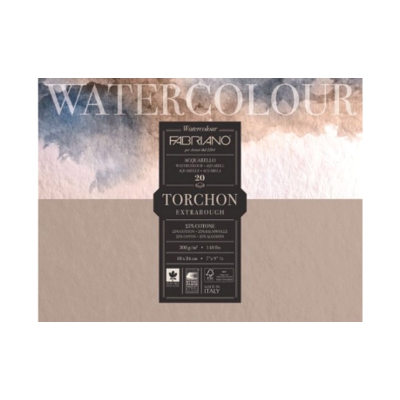Blok Watercolour Studio Torchon 35,5x51cm 20L 300g Fabriano 19100278