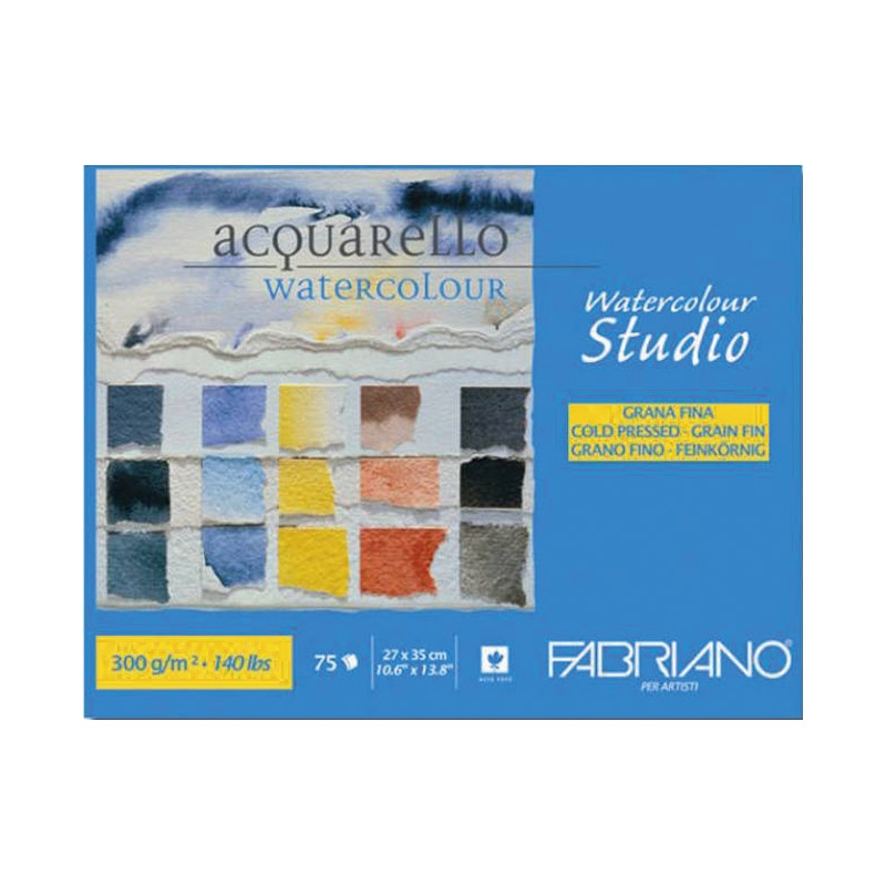 Blok Watercolour Studio Maxi 27x35cm 75L 300g Fabriano 75302735