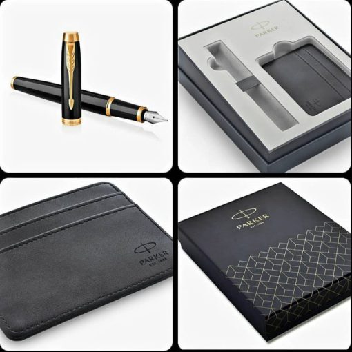 PARKER ROYAL URBAN GT Matblack set Naliv pero + card holder PK68309