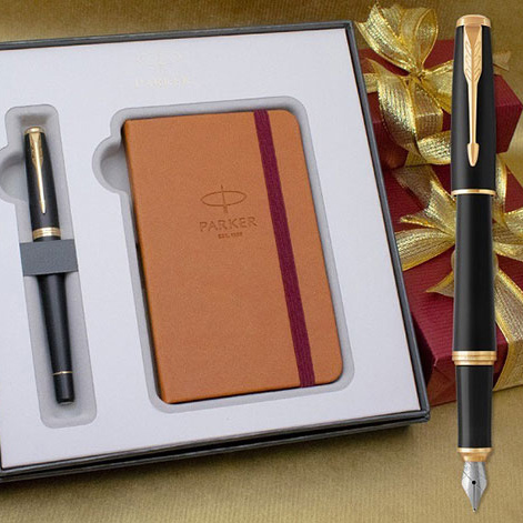 PARKER ROYAL URBAN GT Matblack set Naliv pero + notes PK68290