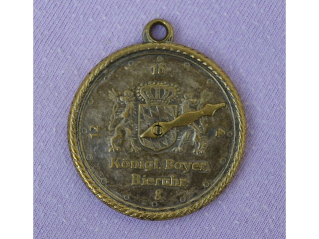 Medaljon, medalja pivski sat Bier Uhr