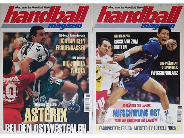 Handball (Rukomet) Magazin Br.3 i 6 1997