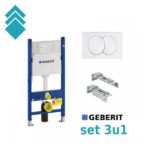 Geberit Duo Basic SET + Delta bela tipka