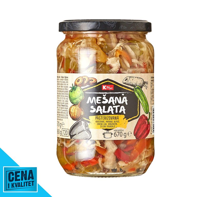 k plus mešana salata 670g k plus