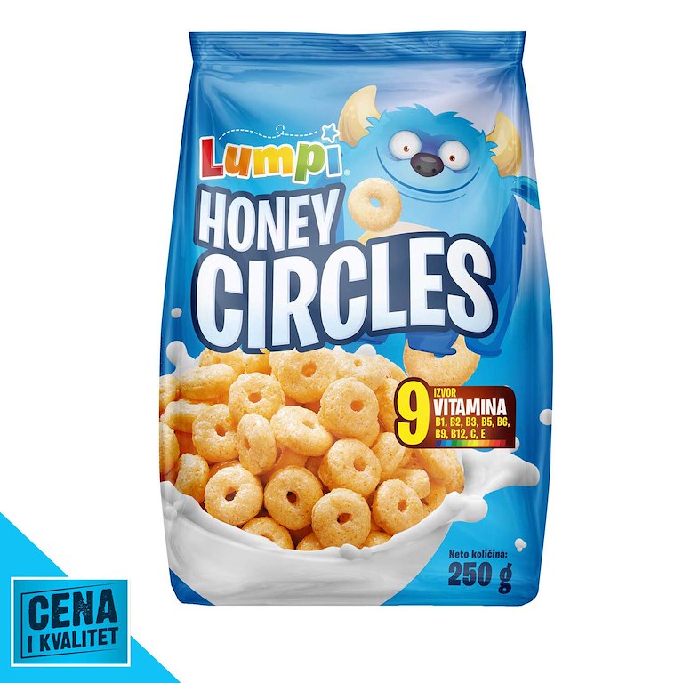 Lumpi pahuljice honey circles 250g lumpi