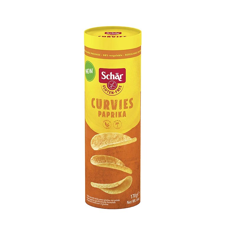 Dr schar čips od krompira sa ukusom paprike bez glutena 170g dr schar