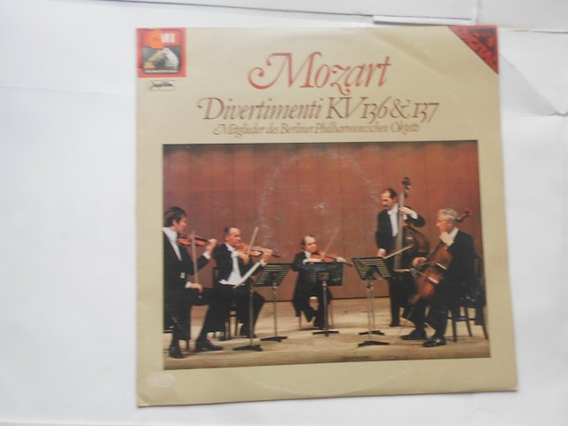 Mocart, Mozart, Divertimenti kv 136,137,  jugoton EMI