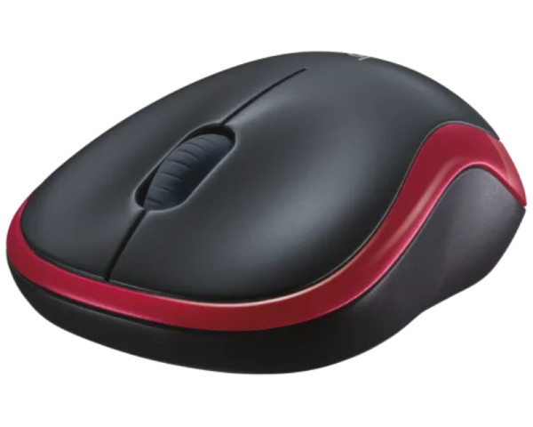 LOGITECH M185 Wireless crveni miš Retail