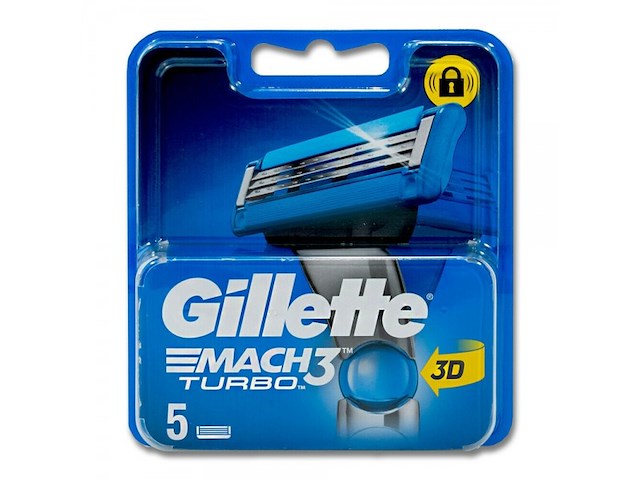 Gillette mach3 turbo ulošci 5 kom (Čitajte opis)