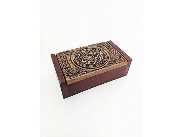 Drvena kutija za nakit: KELTSKI ČVOR, ručni rad