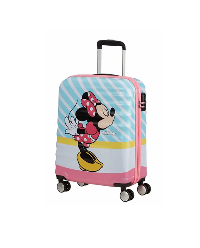 KOFER MINNIE KISS LARGE WAVEBREAKER PINK TROLLEY American Tourister