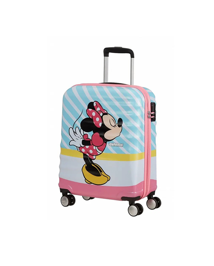 KOFER MINNIE KISS MEDIUM WAVEBREAKER PINK TROLLEY American Tourister