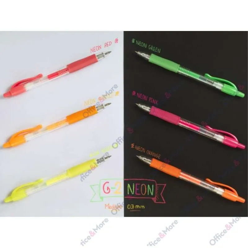 PILOT GEL ROLER G2 NEON CRVENA 358642