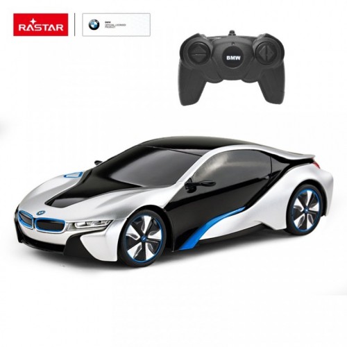 Automobil na daljinsko upravljanje BMW i8 1:24 sivi